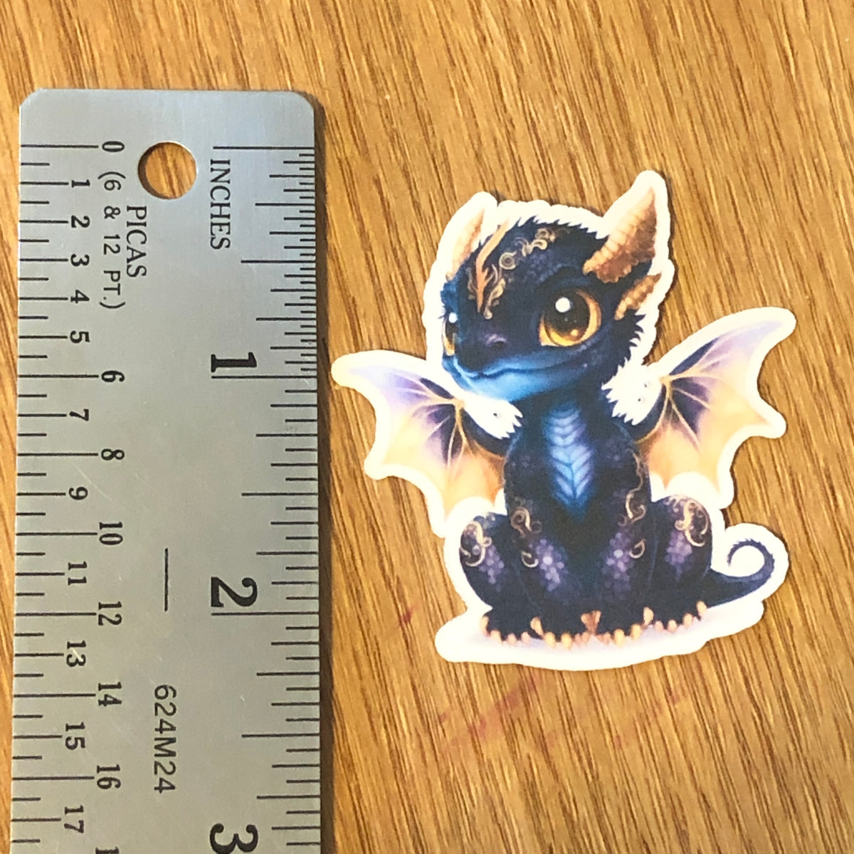 Baby Dragon Sticker B – Campfires and Cookies