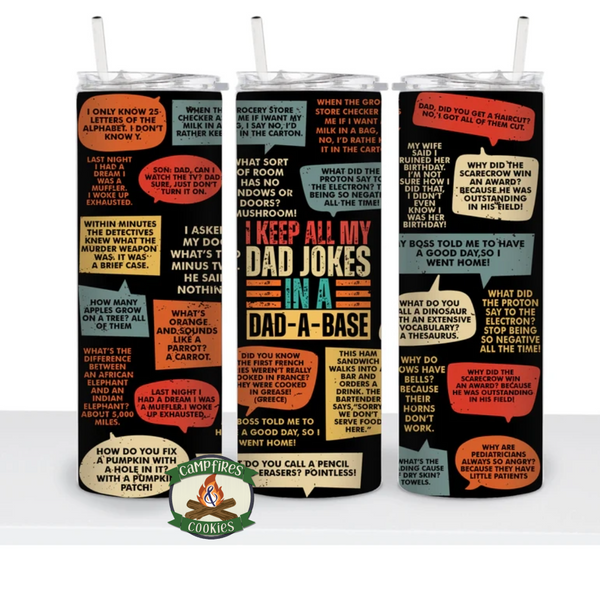 The Dad Jokes Bundle - T-shirt, Tumbler, Keychain – Campfires and Cookies